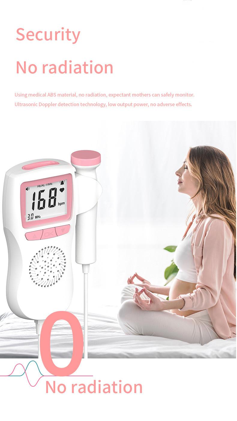 2.5 MHZ portable baby monitor fetal doppler ultrasound prenatal ...